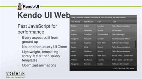 Kendo Ui Web