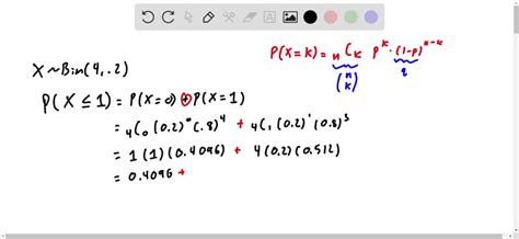 SOLVED Let X Have A Binomial Distribution With N And P Find The Probability That X Is