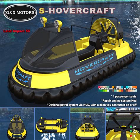Second Life Marketplace Gandd Motors S Hovercraft