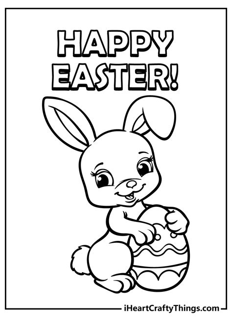 Free Easter Bunny Printable Coloring Pages
