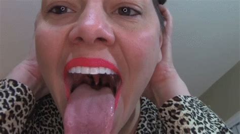 Leopard Tongue Tease Aubrey Chase Clips4sale