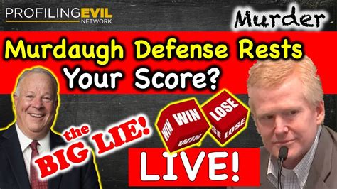 Murdaugh Trial News Defense Rests Profling Evil Youtube