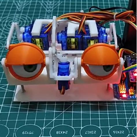 Animatronic Eyes Diy Kit For Arduino Bionic Robot Sg90 Servo Joystick