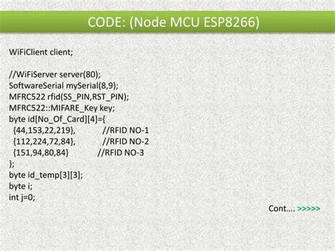 Attendance System Using Esp8266wi Fi With Mysql Ppt