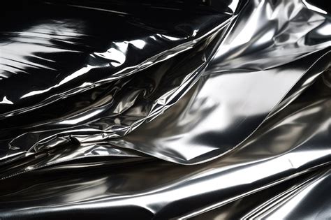 Premium Ai Image Chrome Foil Flat Plastic Background Ai Generated