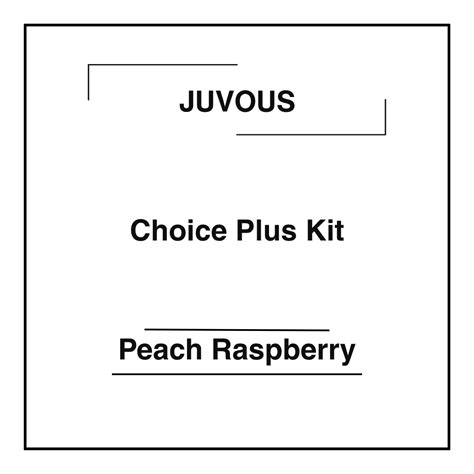 Juvous Choice Plus Kit Peach Raspberry 20k Vapemart Nz