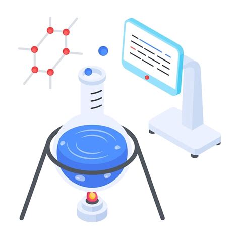 Premium Vector Isometric Icon Of Chemical Experiment