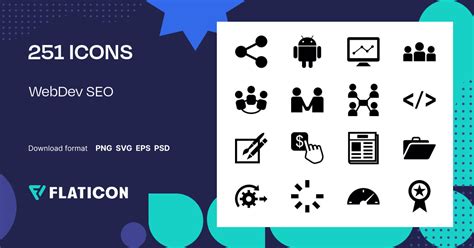 webdev seo icon pack filled 250 svg icons page 2
