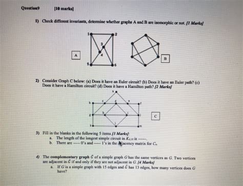 Solved Question 9 10 Marks 1 Check Different Invariants