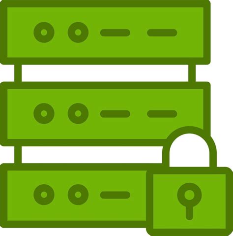 Database Security Vector Icon 20837208 Vector Art At Vecteezy
