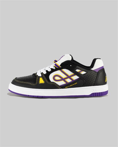 Tênis Öus 2k Nba Los Angeles Lakers Imperial Preto Branco Roxo