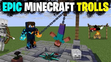 Top 10 Ways To Troll Your Friends In Minecraft Minecraft Hindi Minecraft Videos
