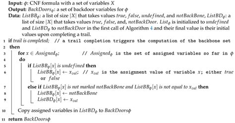 Algorithms Free Full Text Boosting The Performance Of Cdcl Based Sat Solvers By Exploiting