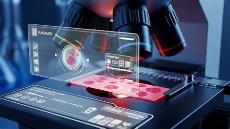 Cutting Edge Microscope Technology Enhancing Scientific Research And Medical Advancements Stock