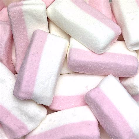Ancienne Lards Rose Blanc Pink And White Marshmallow Bricks Poppin Candy