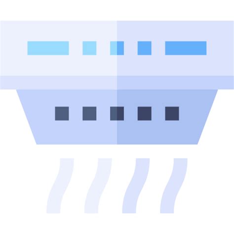 Smoke Detector Basic Straight Flat Icon