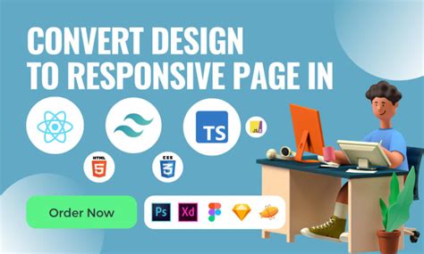 Convert Your Psd Or Figma Design Into Responsive React Page By