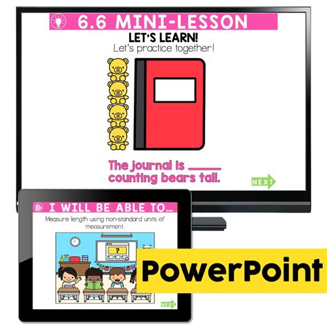 Lucky To Learn Math 1st Grade Lesson 66 Non Standard Measurement