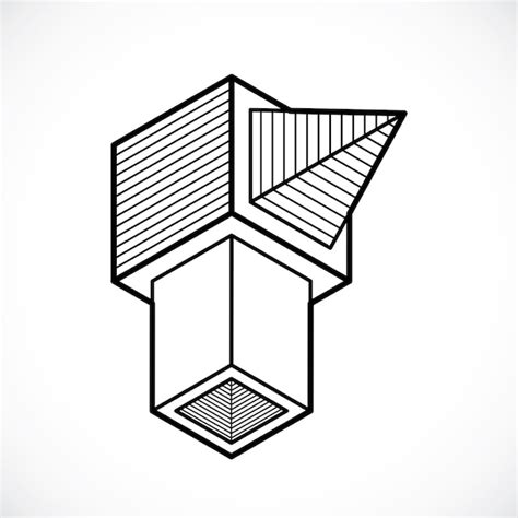 Premium Vector Isometric Abstract Vector Shape