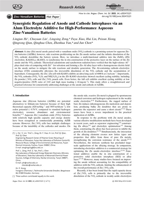 Synergistic Regulation Of Anode And Cathode Interphases Via An Alum Electrolyte Additive For