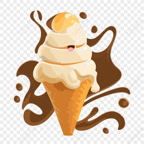 바닐라 아이스크림 벡터클립 아트만화상표 Png 일러스트 무료 다운로드 Lovepik