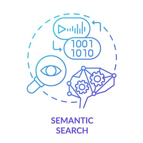 Semantic Search Blue Gradient Concept Icon Relevant And Appropriate Results Search Engine