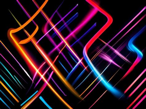 Premium Photo Colorful Light Trails With Motion Effect Vector