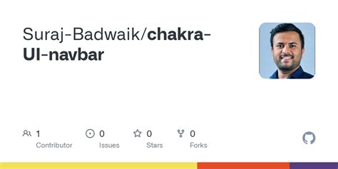 github suraj badwaik chakra ui navbar