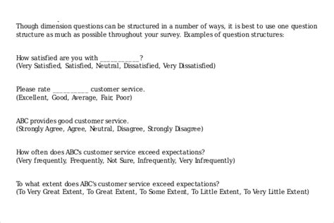16 Customer Satisfaction Survey Templates Free Word Pdf Format Download