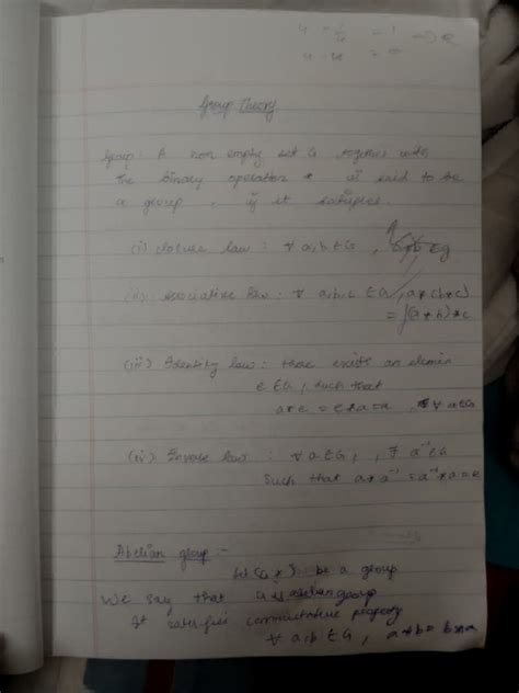 Group Theory Notes Mit Pdf