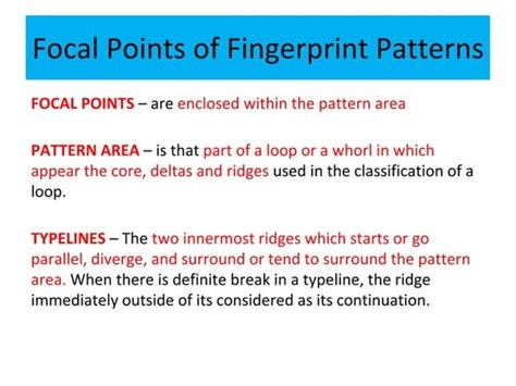 Fingerprint Classification Rules Pptx Geography Science