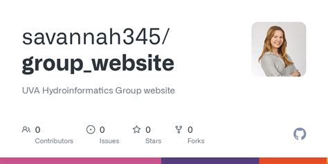 github savannah345 group website uva hydroinformatics group website