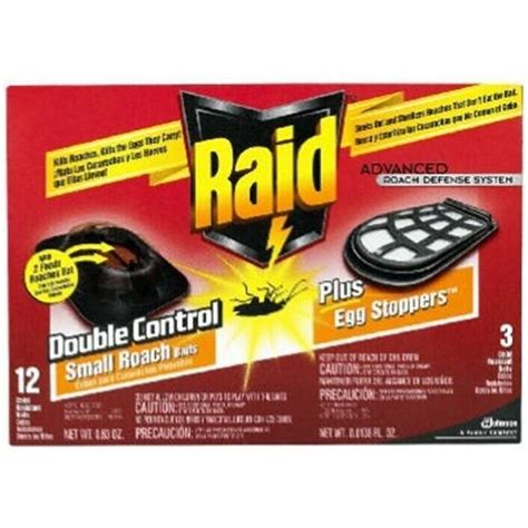 Raid Roach Killer 12 Baits Plus 3 Egg Stoppers Double Control Kills The Nest Online