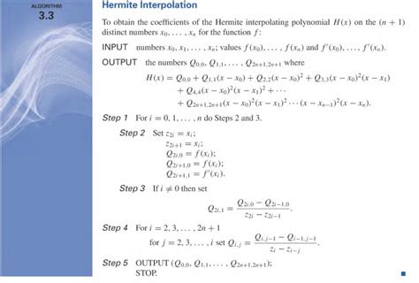 Solved I Am Writing A Program For Hermite Interpolation And