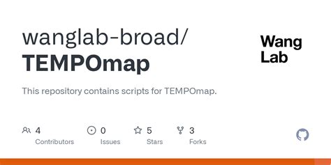 GitHub Wanglab Broad TEMPOmap This Repository Contains Scripts For TEMPOmap