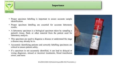 Labelling Of Samples Pptx