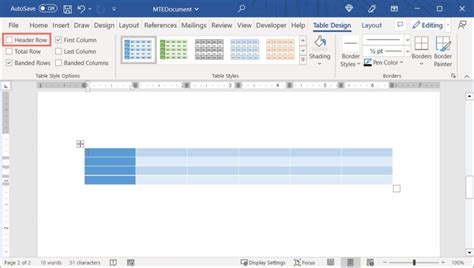 How To Create And Customize Tables In Microsoft Word Make Tech Easier