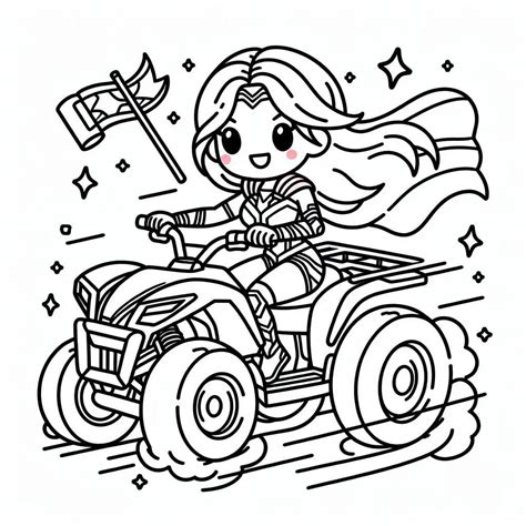 88 Coloriage Quad à Imprimer Aventure Le Monde En Couleurs