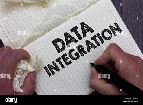 text sign showing data integration conceptual photo combination of