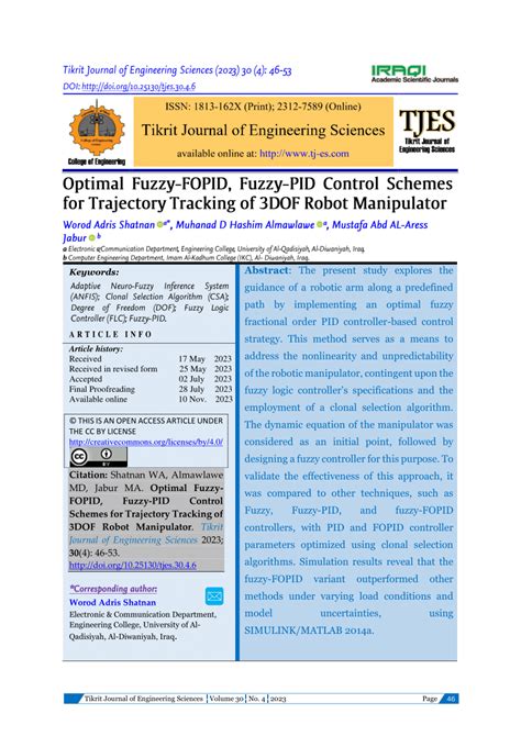 pdf optimal fuzzy fopid fuzzy pid control schemes for trajectory