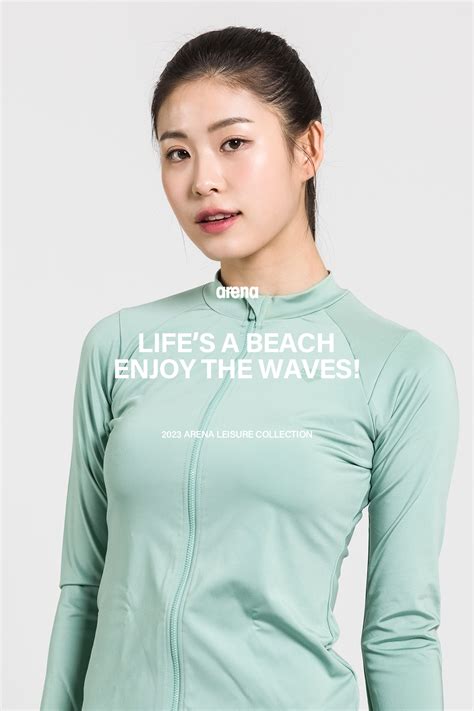 Arena 아레나 데일리 레저 짚업 래쉬가드 A3bl1pq07jad S I Village 에스아이빌리지