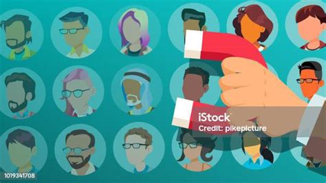 고객 유지 벡터입니다 거 대 한 자석으로 사업가 손 관계 마케팅 세분화입니다 클라이언트를 반환합니다 고객 충성도 지원 플랫 만화 일러스트 레이 션 추억에 대한 스톡 벡터