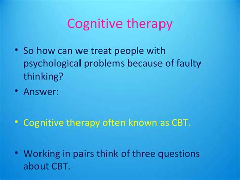 As Abnormal Psychology Cognitive Model Ppt