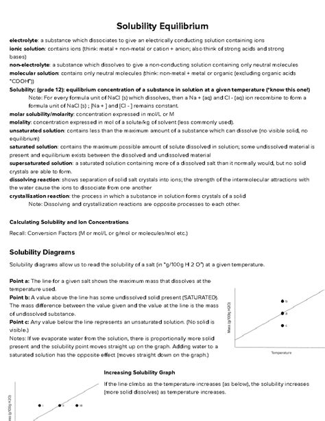 Solubility Equilibrium Solubility Equilibrium Electrolyte A