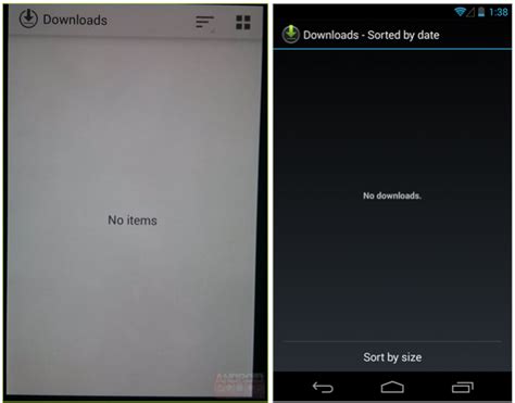android 4 4 kitkat downloads ui leaks reveals holo light theme phandroid