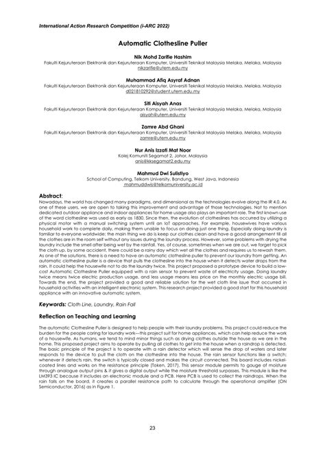 Pdf Automatic Clothesline Puller