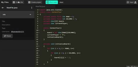 Kamakshi B On Linkedin Internship Java Gamedevelopment Connectfour