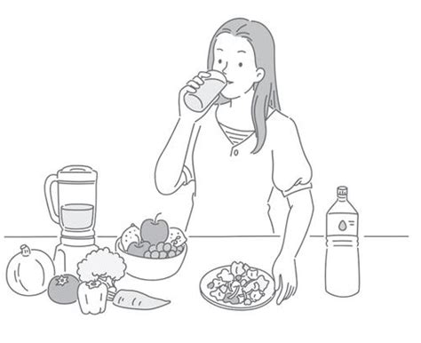 饮食简笔画清淡 合理饮食简笔画 大山谷图库