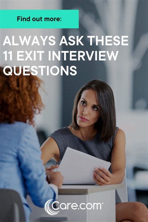 11 exit interview questions you should always ask in 2024 | Interview questions, Nursing ...
