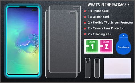 Ykhjklec For Samsung Galaxy S10 Plus Case With 2pcs Self